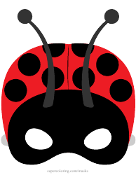 Ladybug Mask Template Download Printable PDF | Templateroller