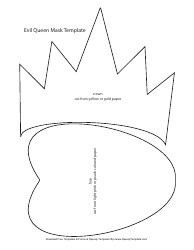 Evil Queen Mask Template Download Printable PDF | Templateroller