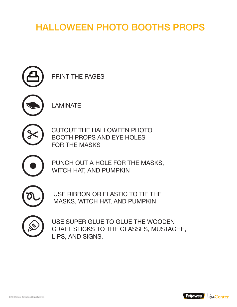Halloween Photo Booth Prop Templates Download Printable PDF ...