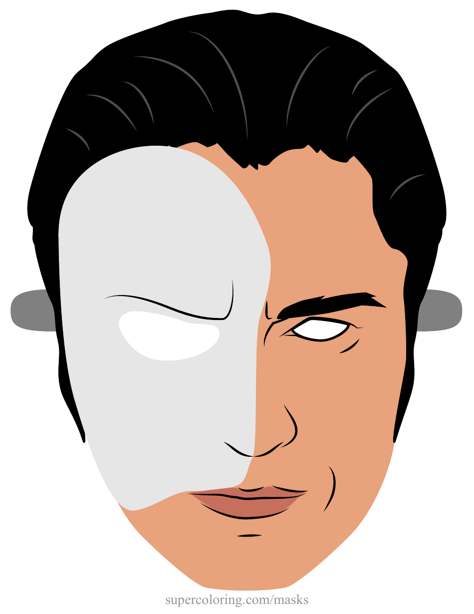 Phantom of the Opera Mask Template Download Printable PDF | Templateroller