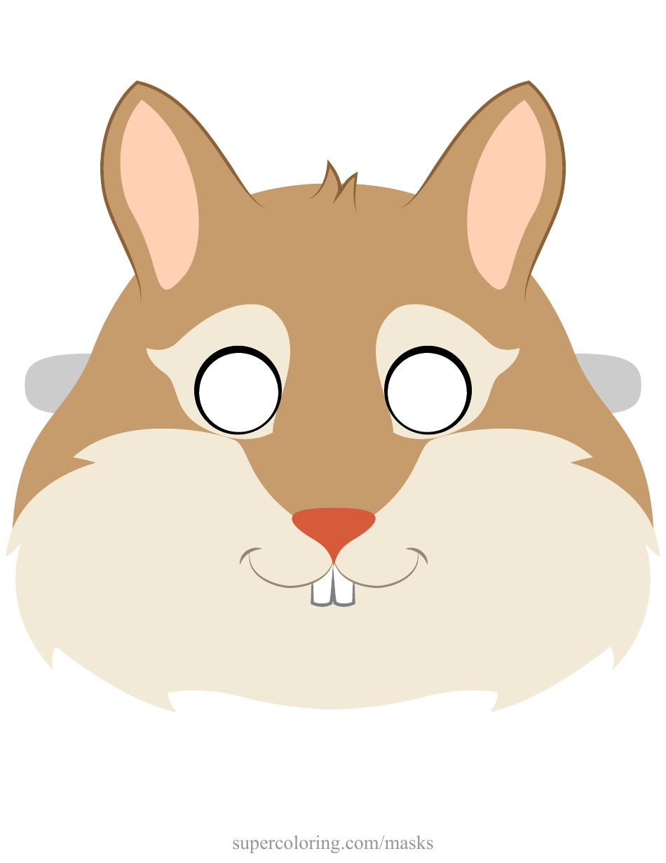 Chipmunk Mask Template Download Printable PDF | Templateroller