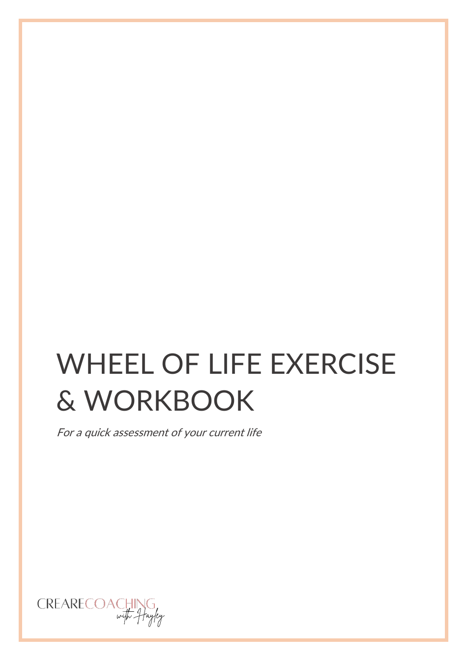 Wheel of Life Exercise & Workbook Download Printable PDF | Templateroller