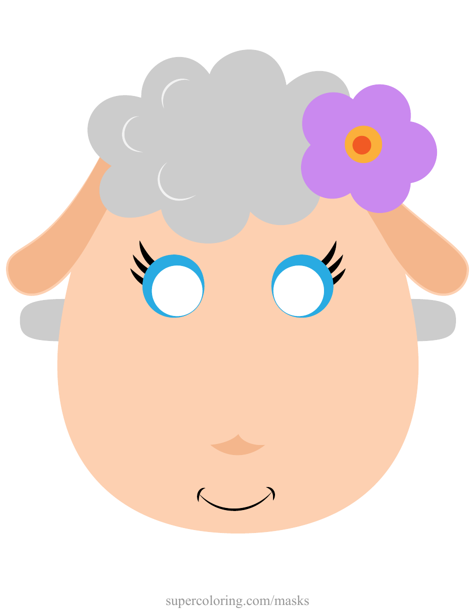 Sheep Mask Template Download Printable PDF | Templateroller