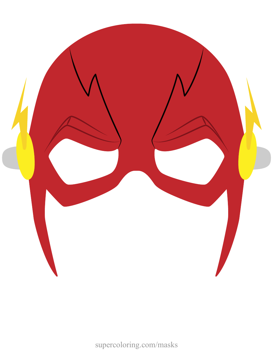 Flash Mask Template Download Printable PDF | Templateroller