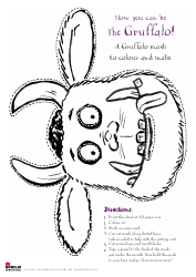 Gruffalo Mask Coloring Template Download Printable PDF | Templateroller