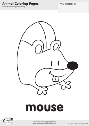 Mouse Coloring Page Download Printable PDF | Templateroller