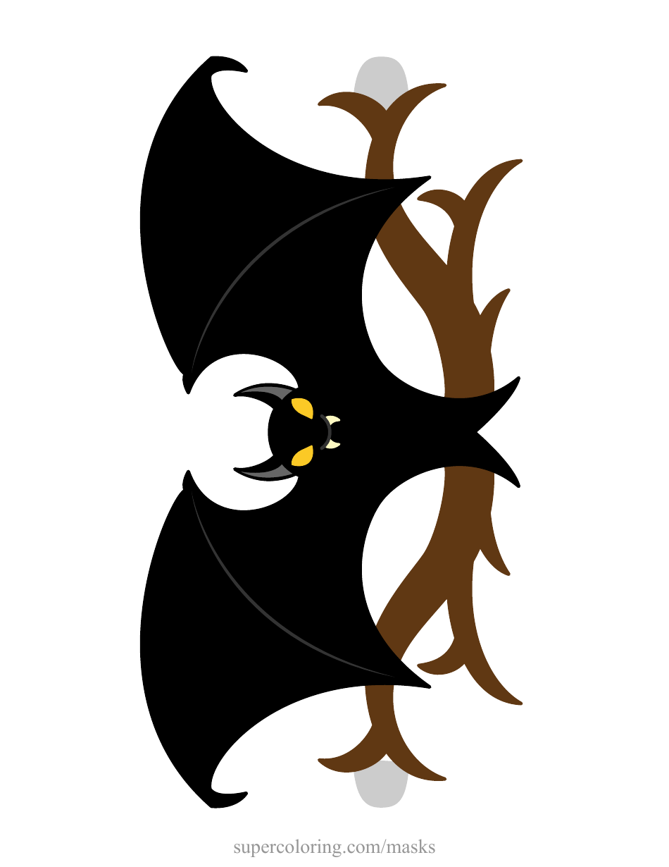 Halloween Bat Mask Template Download Printable PDF | Templateroller