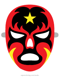 Luchador Mask Template Download Printable PDF | Templateroller