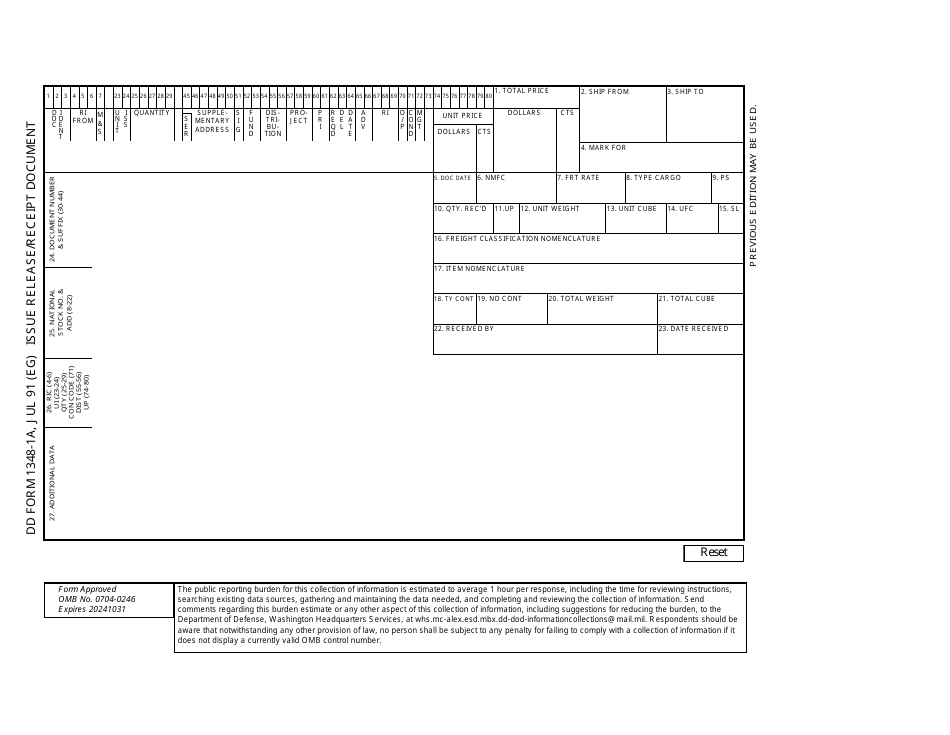 DD Form 1348-1A - Fill Out, Sign Online and Download Fillable PDF ...