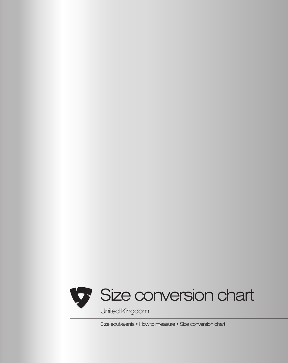 Size Conversion Chart - Fall/Winter - Rev'it! Download Printable PDF ...