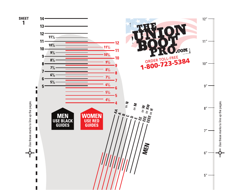 Foot Measurement Chart Download Printable PDF | Templateroller