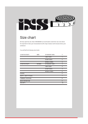Size Chart - Bcs Download Printable PDF | Templateroller