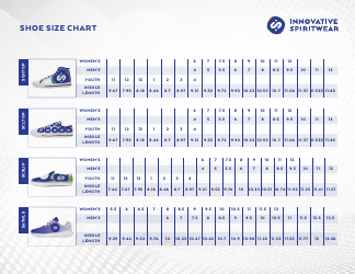 Shoe Size Chart - Innovative Spiritwear Download Printable PDF ...