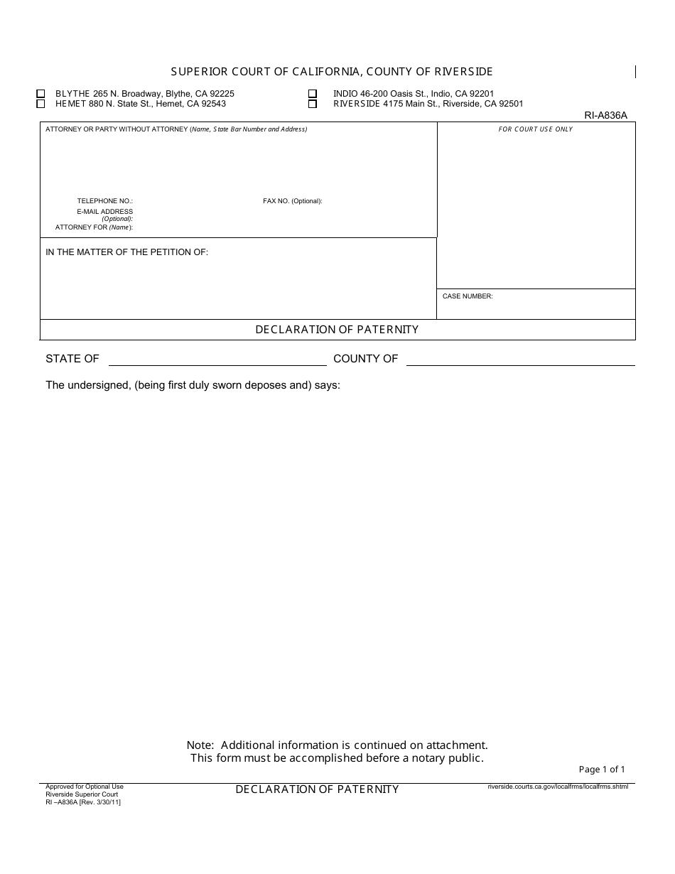 Form RI-A836A - Fill Out, Sign Online and Download Fillable PDF, County ...