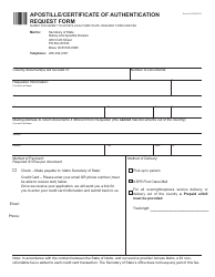 Idaho Apostille/Certificate of Authentication Request Form - Fill Out ...