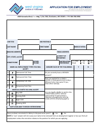 West Virginia Application for Employment - Fill Out, Sign Online and ...