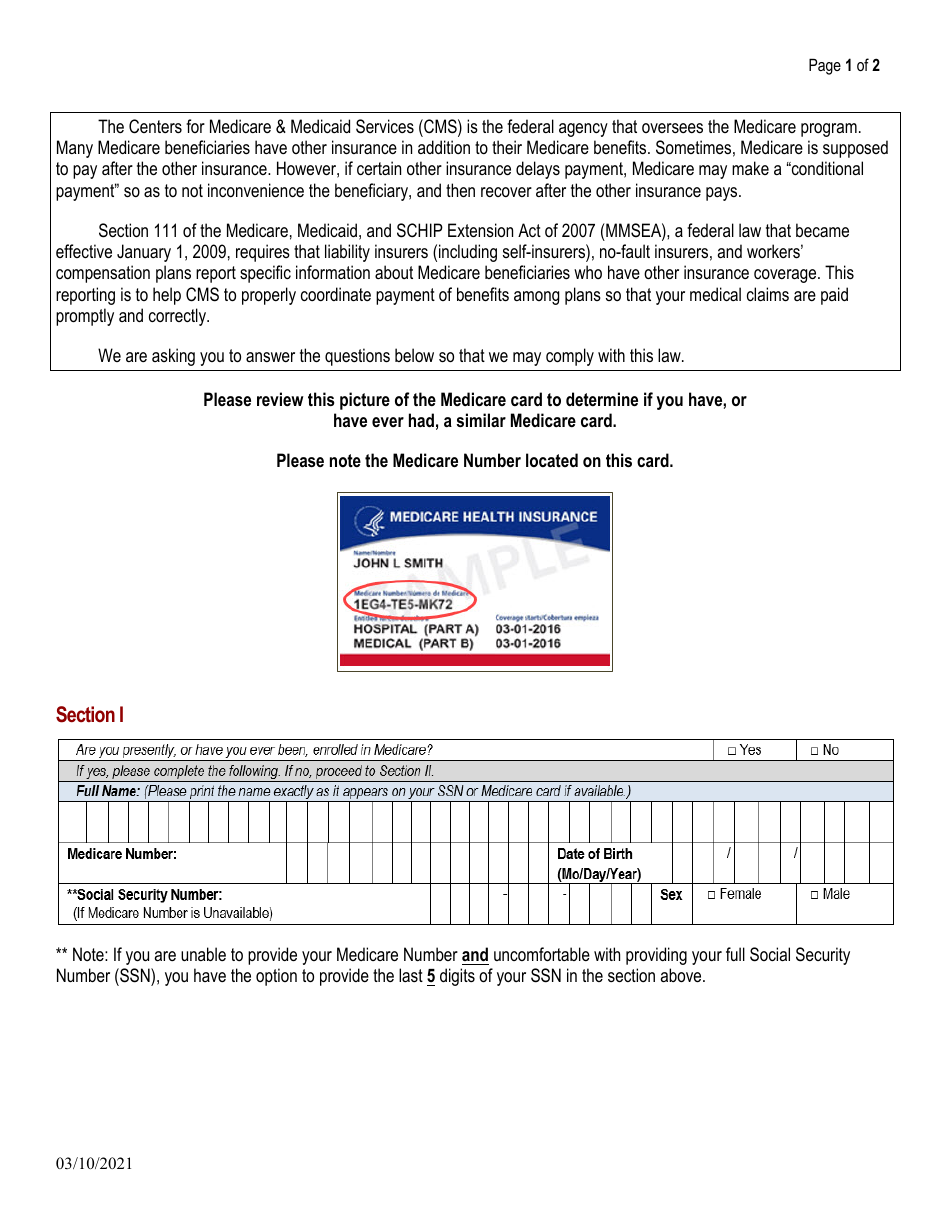 Mmsea 111 - Mbi, Ssn Collection - Nghp Model Language - Fill Out, Sign ...