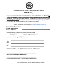 Form SORM-101 Download Fillable PDF or Fill Online Designation of ...