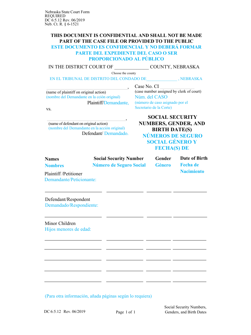 Form Dc6 5 12 Fill Out Sign Online And Download Fillable Pdf