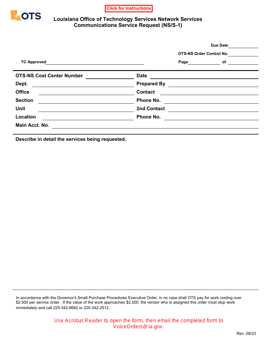 Form NS/S-1 - Fill Out, Sign Online and Download Fillable PDF ...