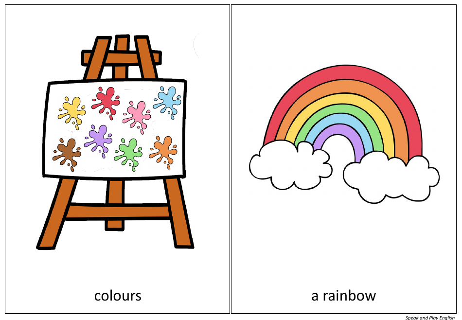 English Flashcards - Colors Download Printable PDF | Templateroller