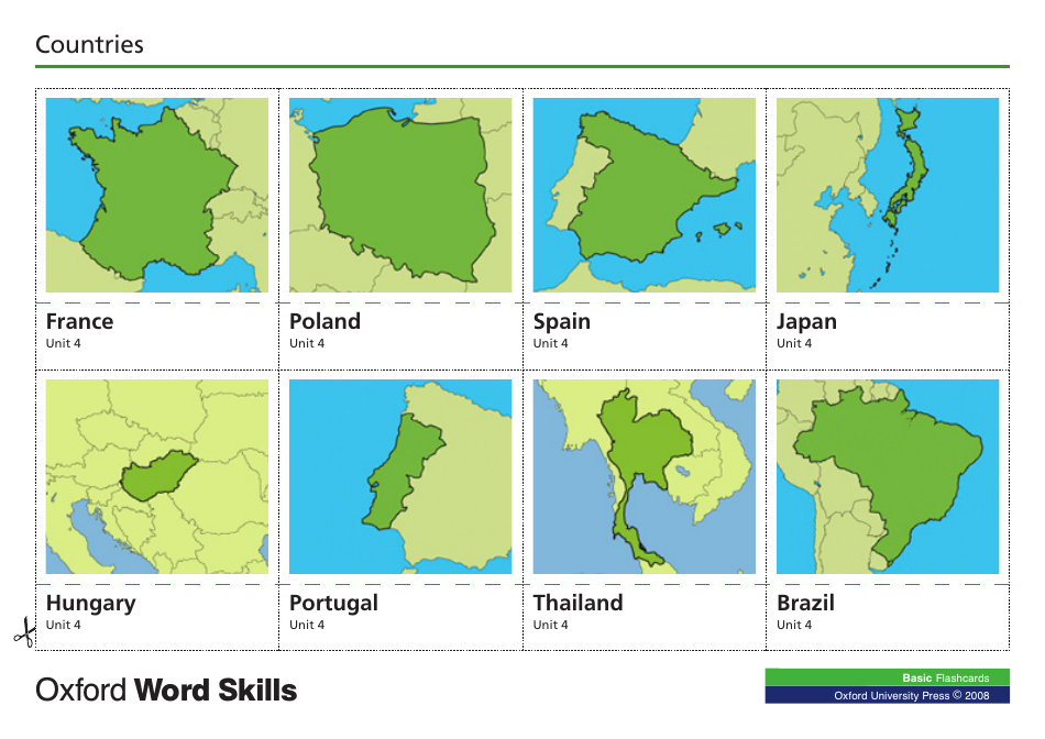 Oxford Word Skills Basic Flashcards Download Printable PDF | Templateroller