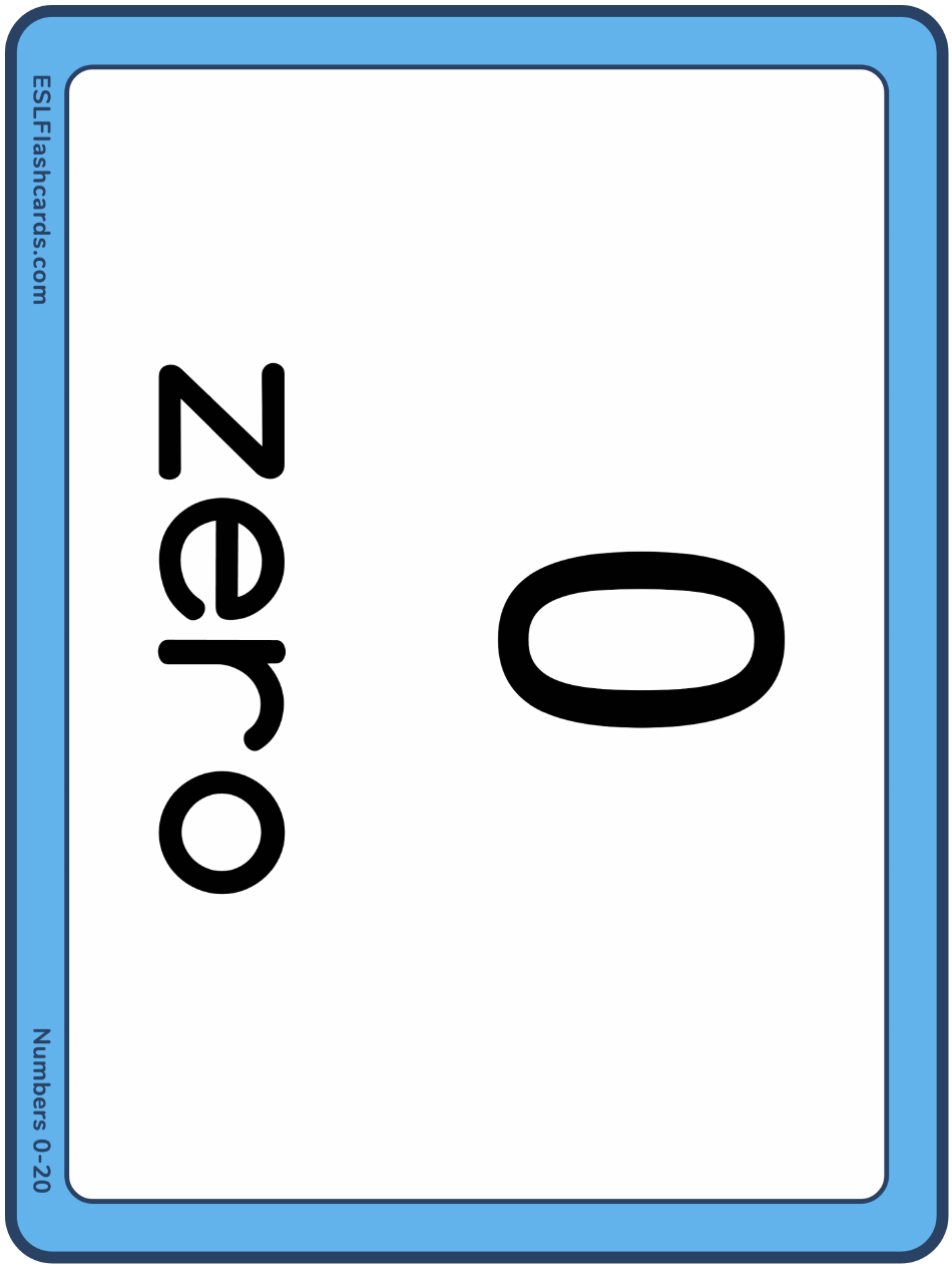 Large Number Flashcards With Words Download Printable PDF | Templateroller