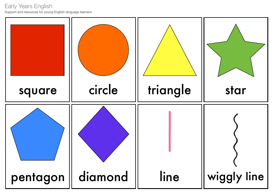 Early Years English Flashcards - Shapes Download Printable PDF ...