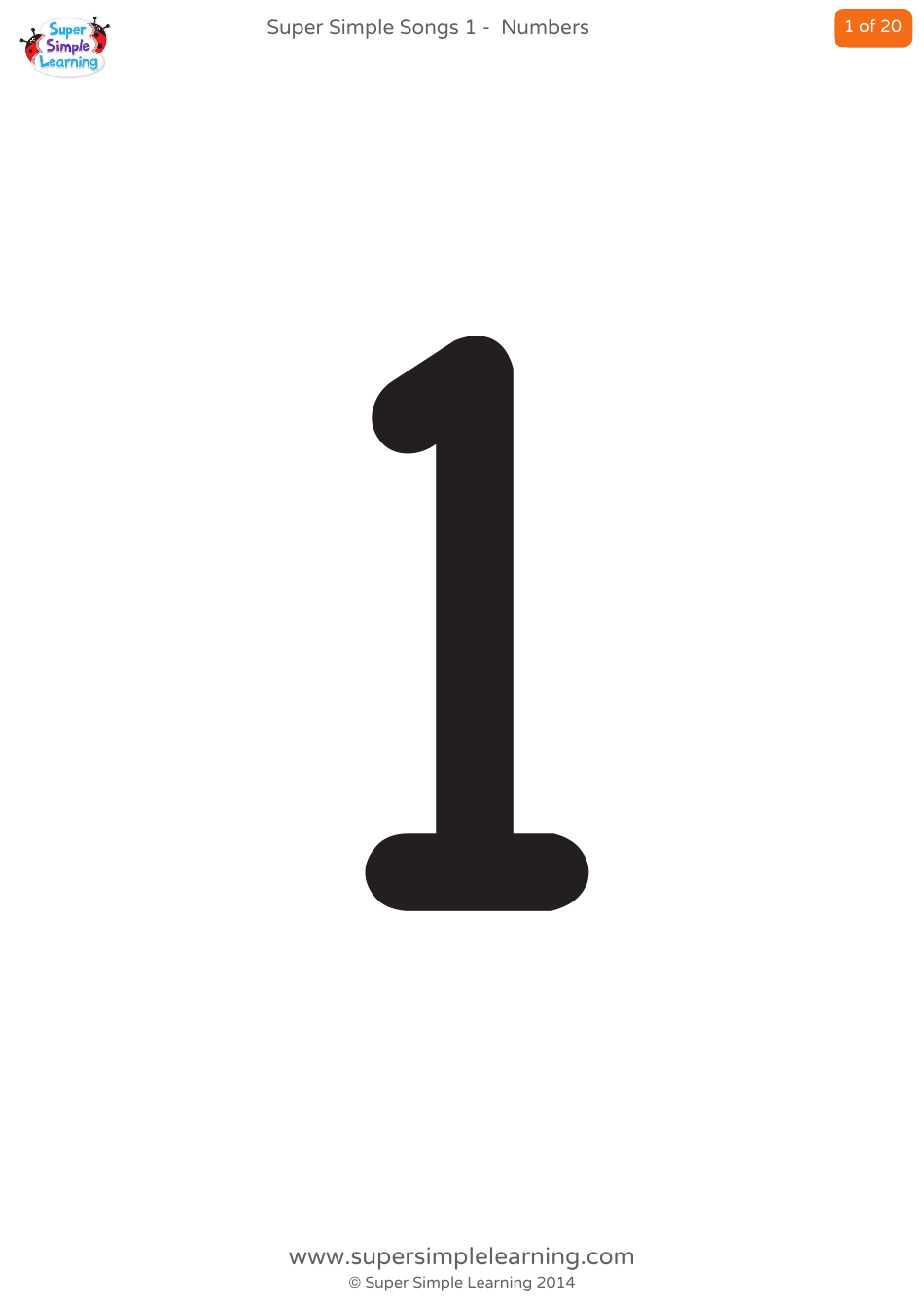 Numbers Flashcards - 1-20 Download Printable PDF | Templateroller