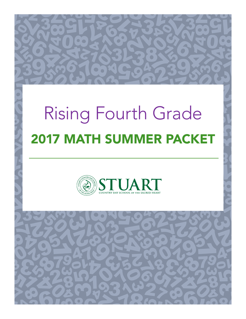 Rising Fourth Grade Math Summer Packet Download Printable PDF ...