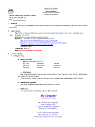 Philippines Lesson Exemplar in English Grade Vi - Fill Out, Sign Online ...