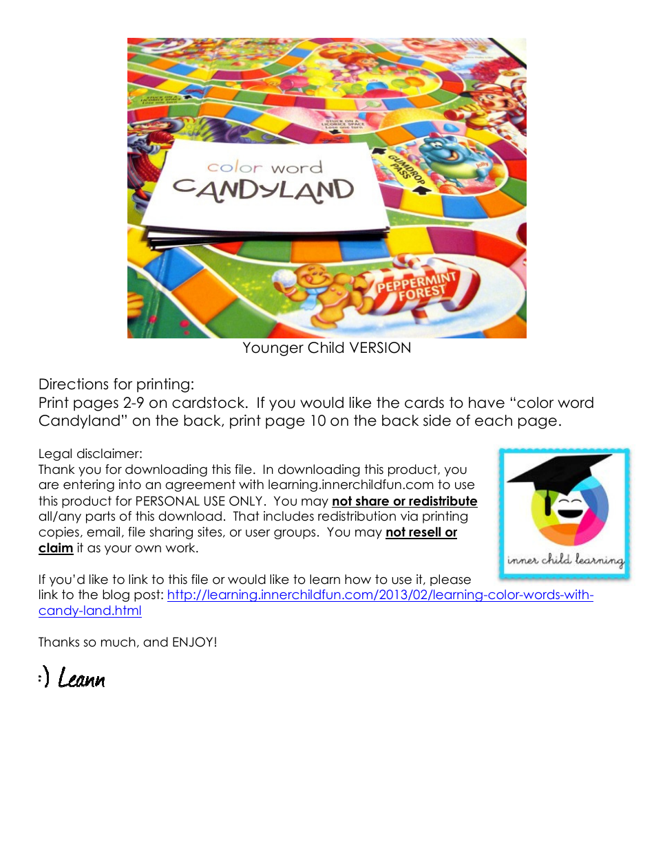 Color Word Flashcards Download Printable PDF | Templateroller