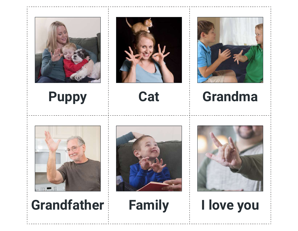 Baby Sign Language Flashcards Download Printable PDF | Templateroller