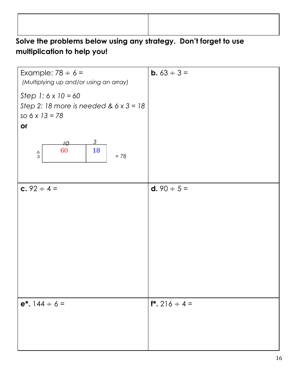 4th Grade Summer Math Work Download Printable PDF | Templateroller