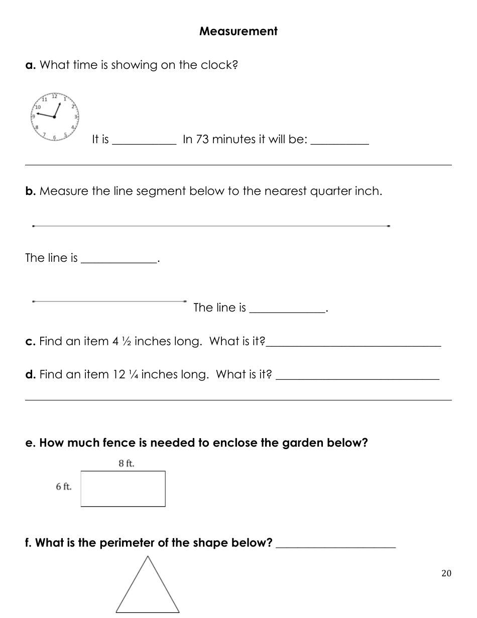 4th Grade Summer Math Work Download Printable PDF | Templateroller