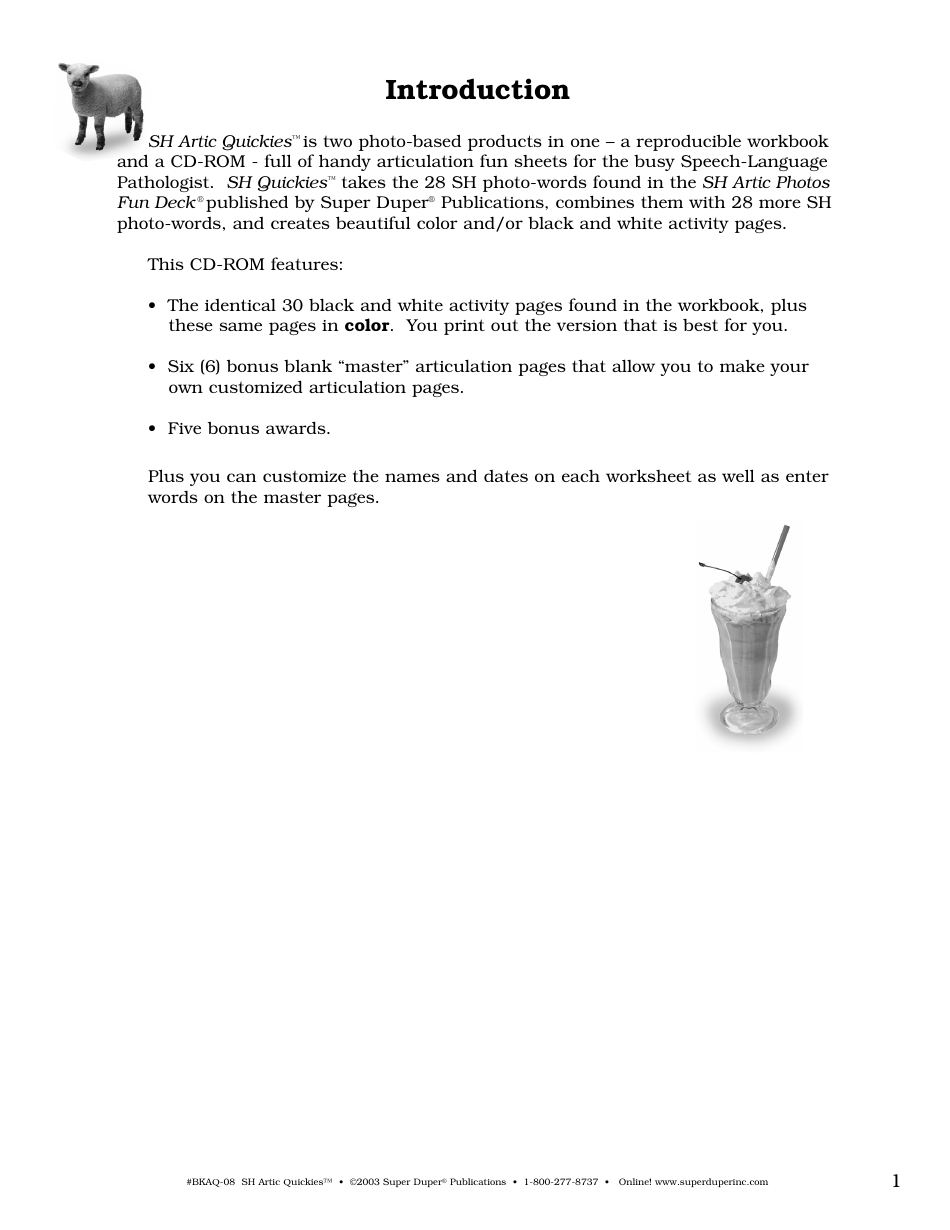 Sh Sound Worksheet - Super Duper Publications Download Fillable PDF ...