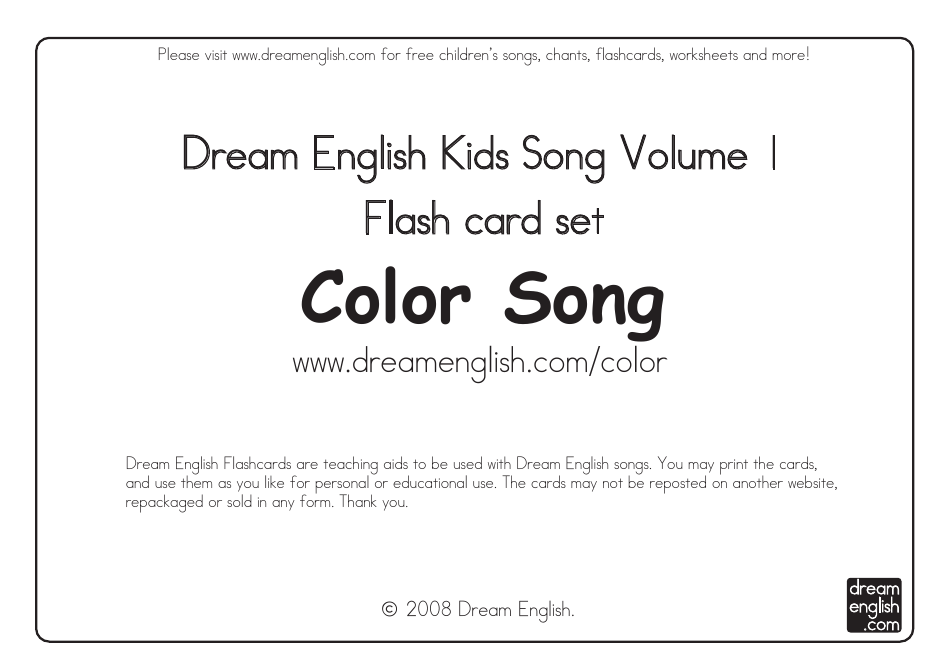 Color Flashcards - Star Download Printable PDF | Templateroller