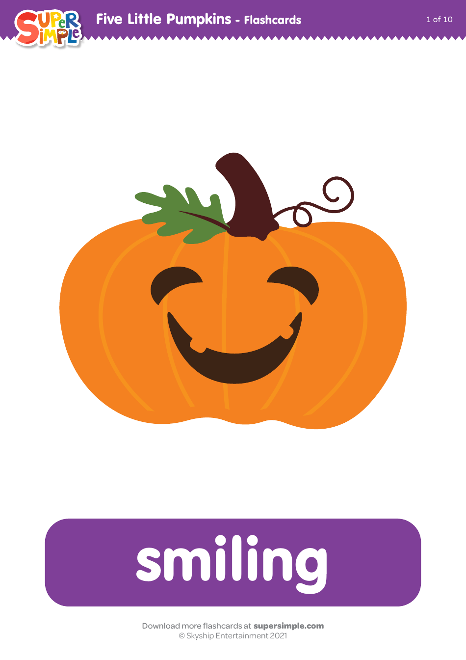 Pumpkin Emotion Flashcards Download Printable PDF | Templateroller