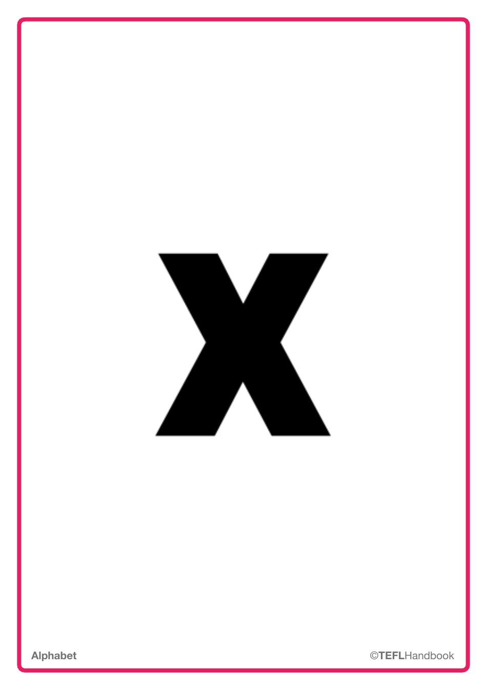 Letter X Flashcard Download Printable PDF | Templateroller