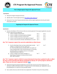 Washington Cte Program Re-approval Process - Fill Out, Sign Online and Download PDF | Templateroller