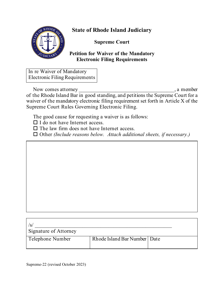 Form Supreme-22 - Fill Out, Sign Online and Download Fillable PDF ...