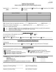 Form 242 Download Fillable PDF or Fill Online Verification Tracker, New ...