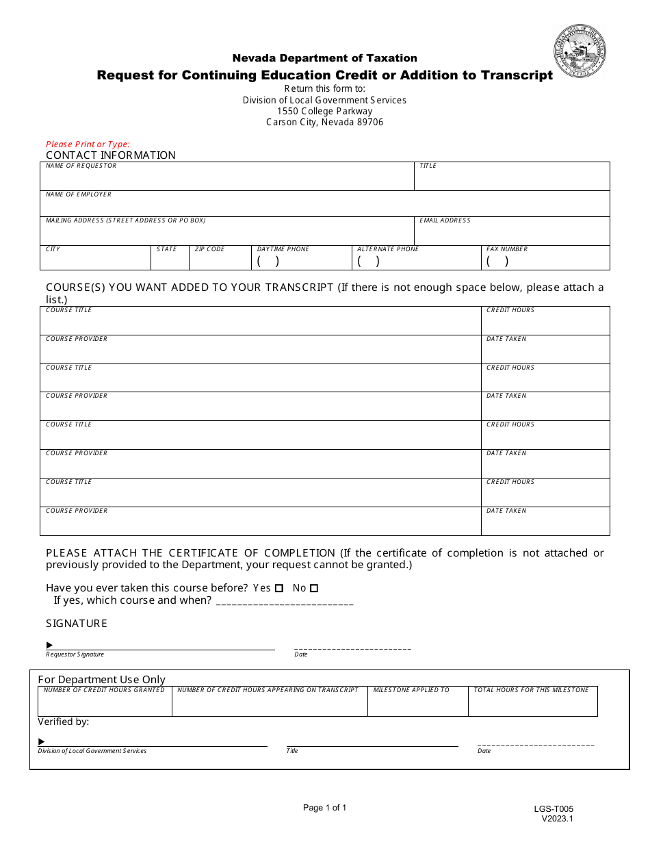 Form LGS-T005 - Fill Out, Sign Online and Download Printable PDF ...