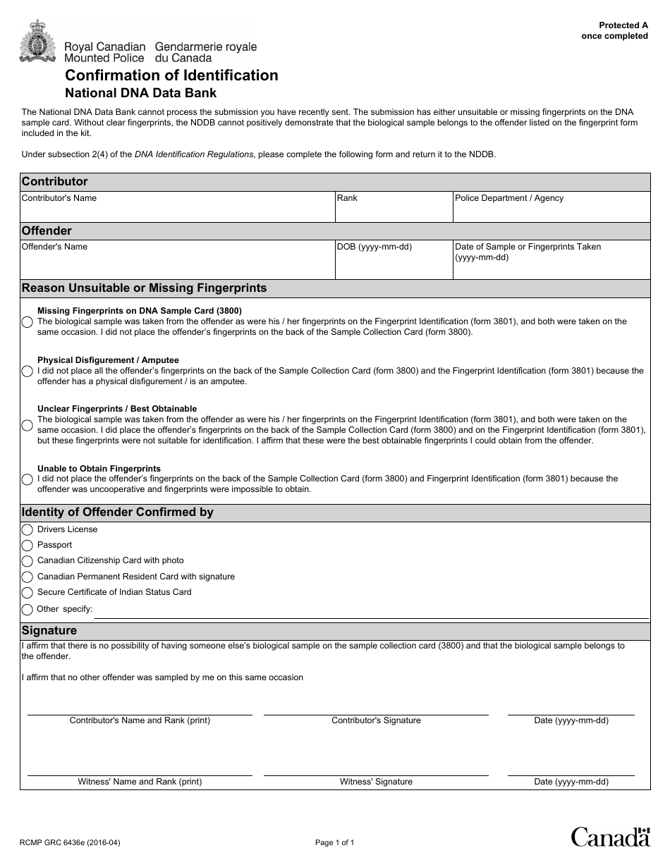 Form RCMP GRC6436E - Fill Out, Sign Online and Download Fillable PDF ...