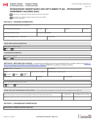 Form IMM1344 Download Fillable PDF Application to Sponsor, Sponsorship ...