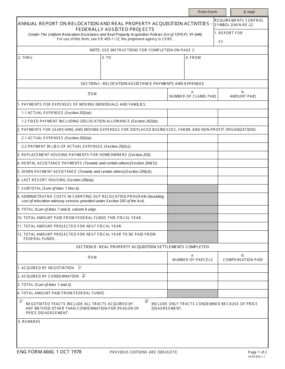ENG Form 4660 - Fill Out, Sign Online and Download Fillable PDF ...