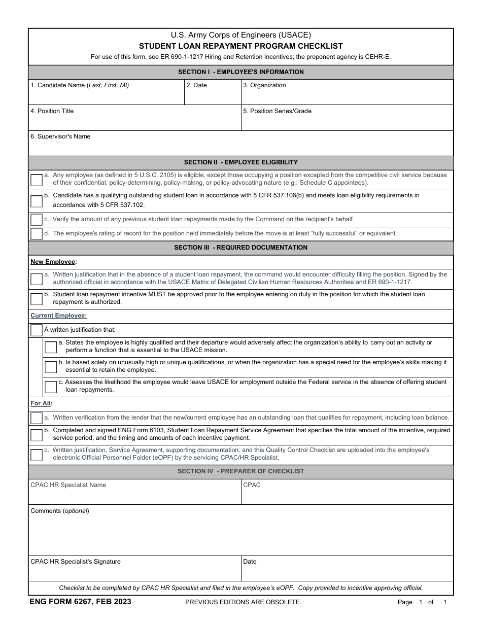 ENG Form 6267 - Fill Out, Sign Online and Download Fillable PDF ...