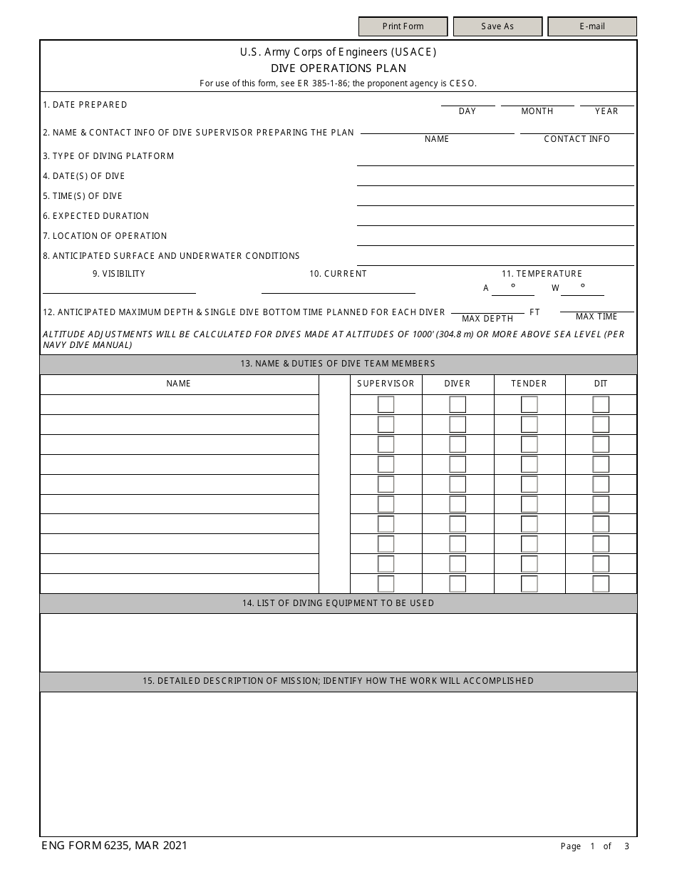 ENG Form 6235 - Fill Out, Sign Online and Download Fillable PDF ...