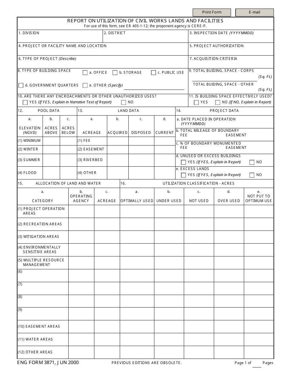 ENG Form 3871 - Fill Out, Sign Online and Download Fillable PDF ...
