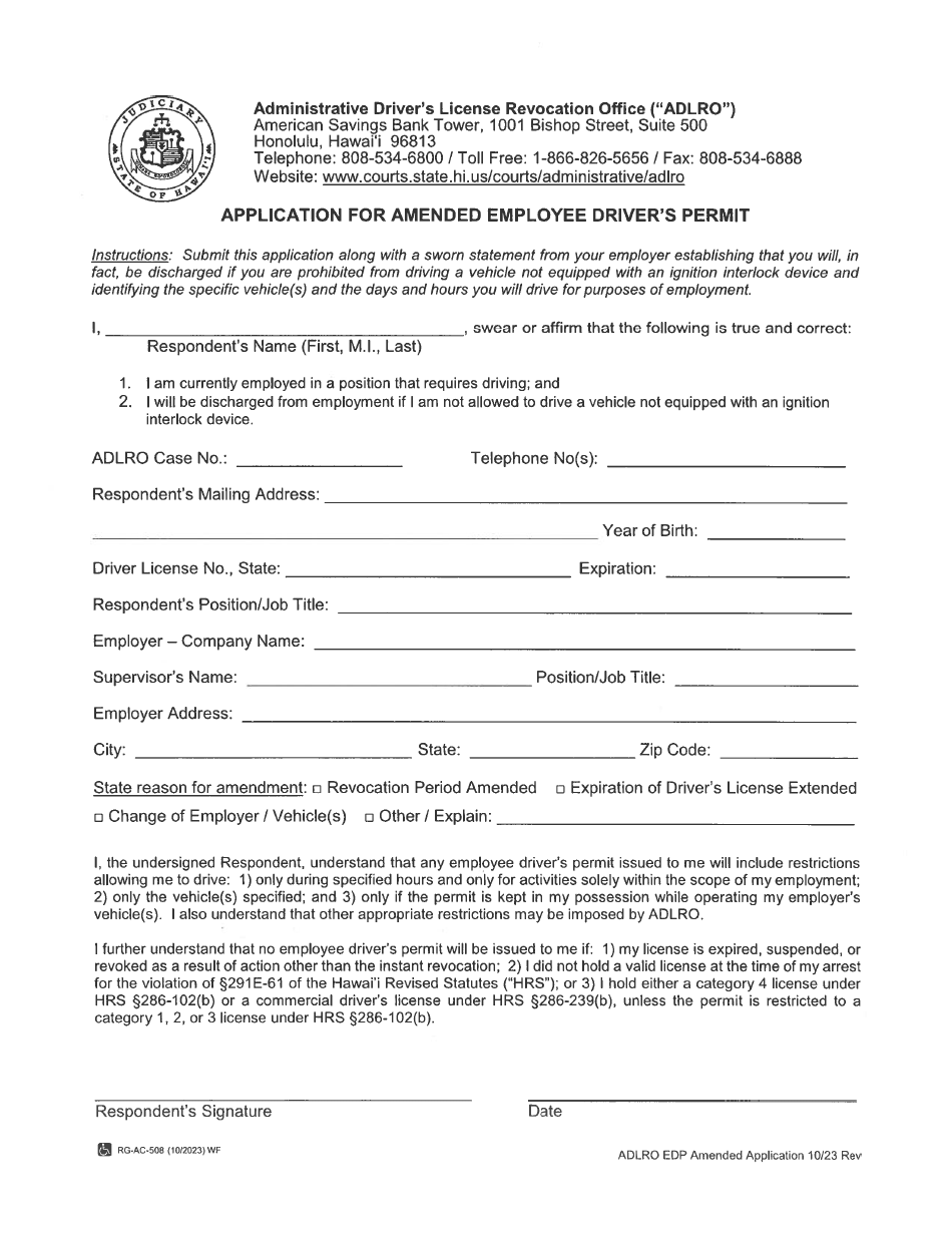 Form 4 - Fill Out, Sign Online and Download Printable PDF, Hawaii ...